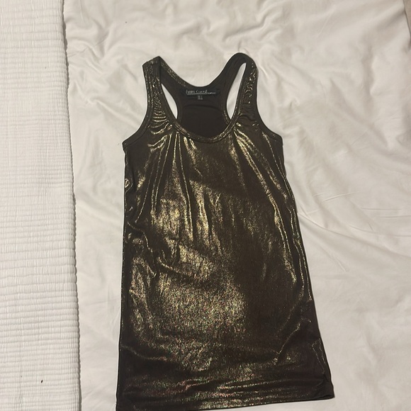 Zara | Tops | Zara Chrome Mettalic Tank Top | Poshmark